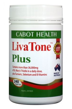 Cabot Health LivaTone Plus Capsules - Liver Tonic | Australian Vitamins