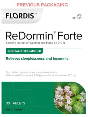 SFI Health (Flordis) ReDormin Forte | $35.95 | For Sleep (Valerian ...