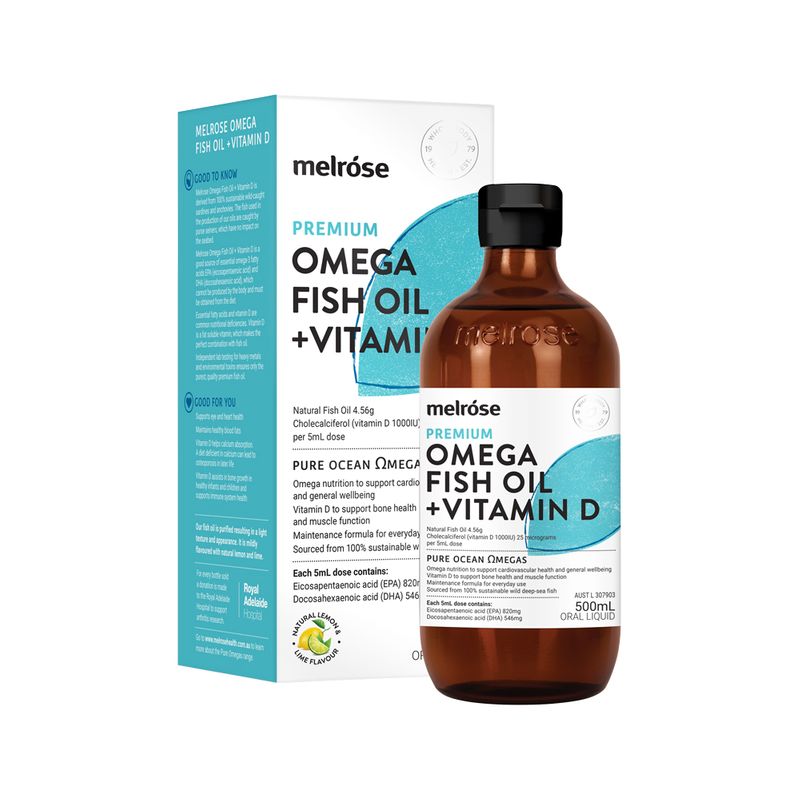 Melrose Fish Oil Plus Vitamin D 500ml | Australian Vitamins