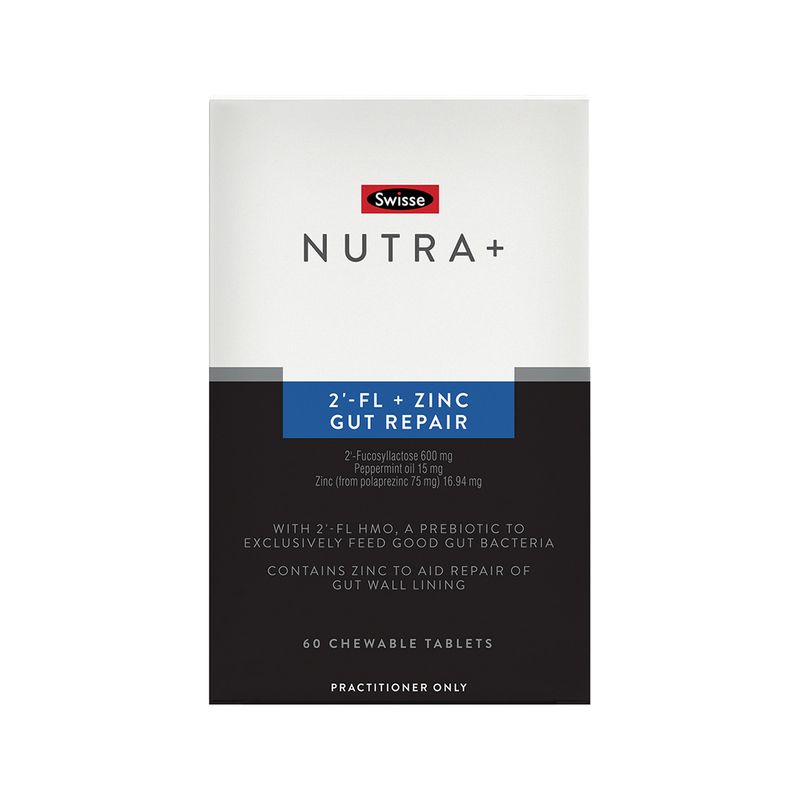 Swisse Nutra+ | 2-FL Plus Zinc Gut Repair Chewable Tablets | Australian ...