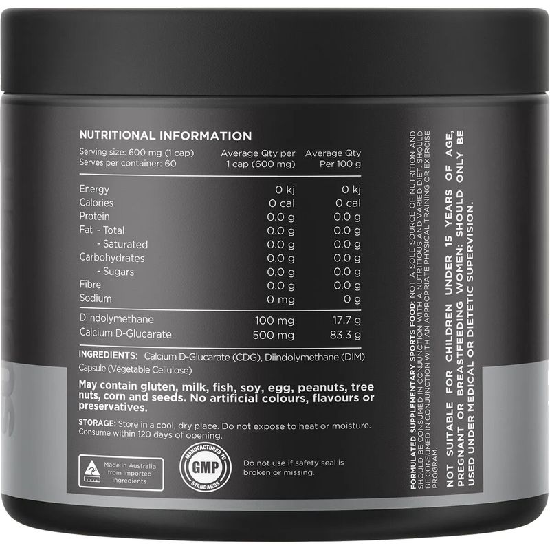 Switch DIM+ Diindolylmethane + Calcium D-Glucarate | Australian Vitamins