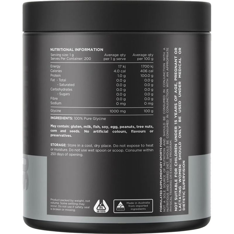 Switch Glycine 100% Pure Glycine | Australian Vitamins