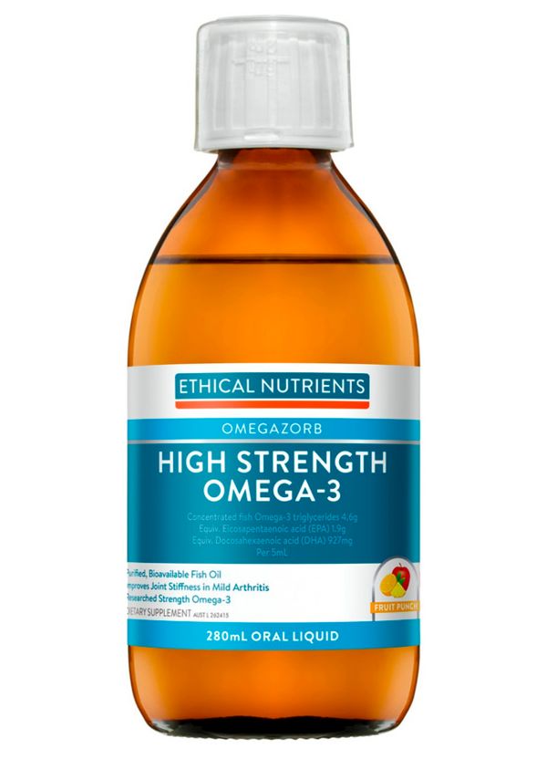 Ethical Nutrients Fish Oil Liquid Fruit Punch | 25% to 30% OFF RRP | Hi ...