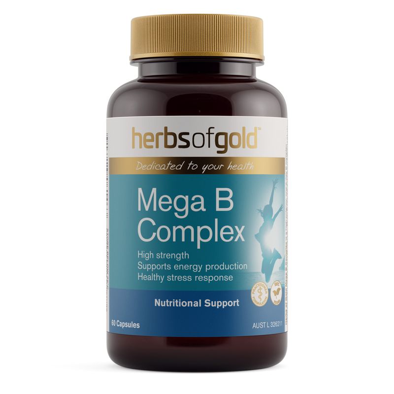 Herbs of Gold Mega B Complex | 35% to 38% OFF RRP | Australian Vitamins