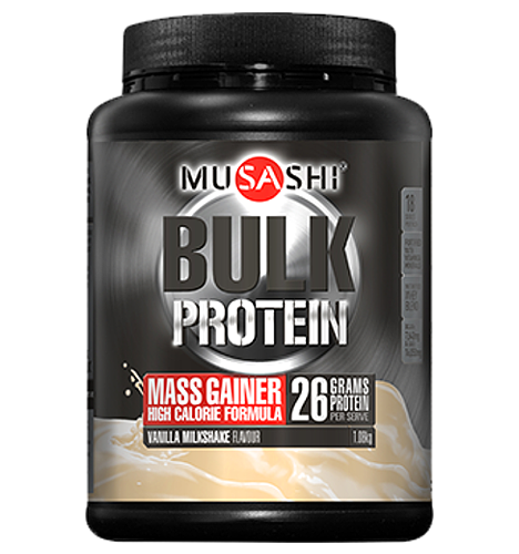 Musashi BULK Mass Gain Protein Powder - Vanilla | Australian Vitamins