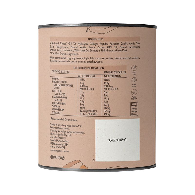 Nutra Organics Hot Chocolate | Indulgent Natural Drinking Chocolate ...