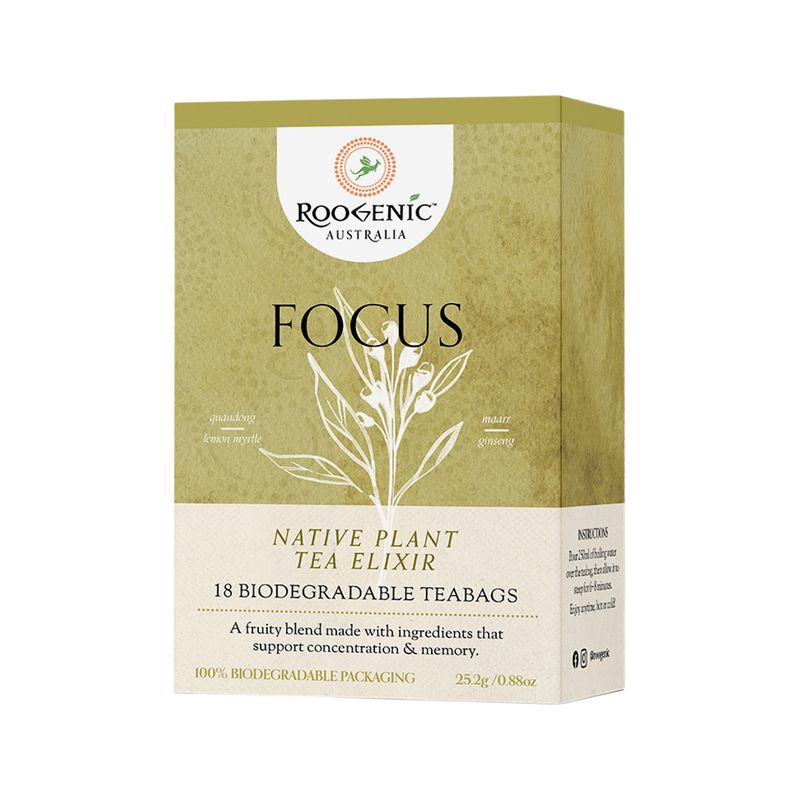 Roogenic Focus Tea | 10% to 20% OFF RRP | Australian Vitamins