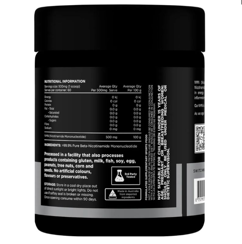 Switch NMN | Pure Nicotinamide Mononucleotide Powder | Australian Vitamins