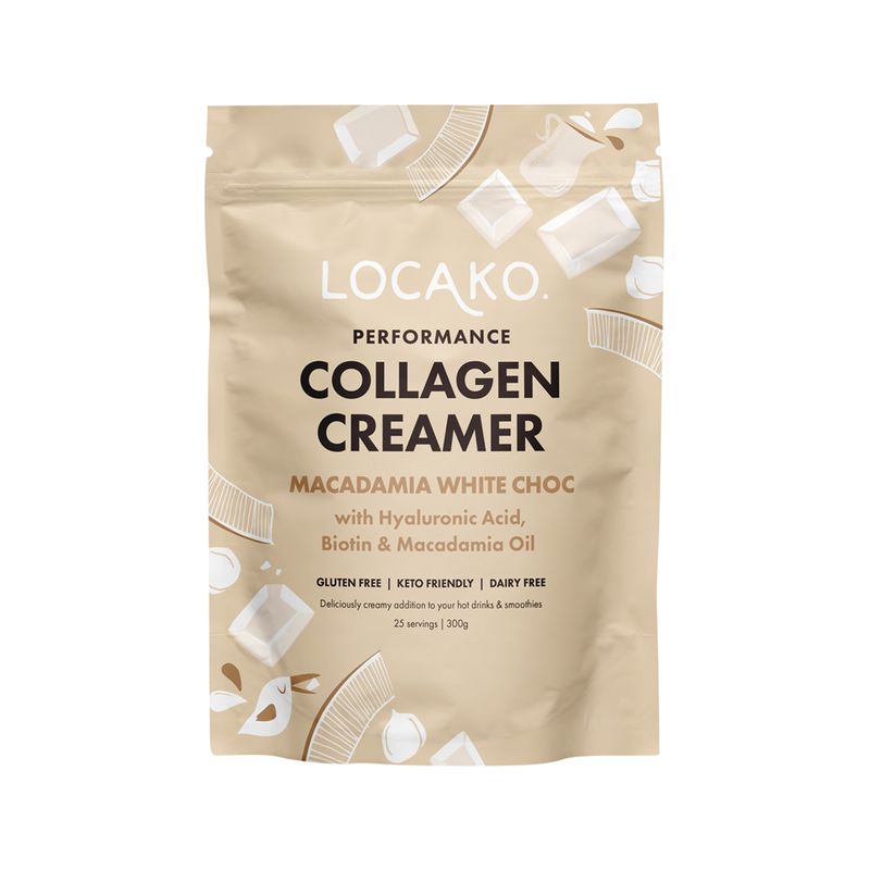 Locako Collagen Creamer | Macadamia White Choc | Australian Vitamins