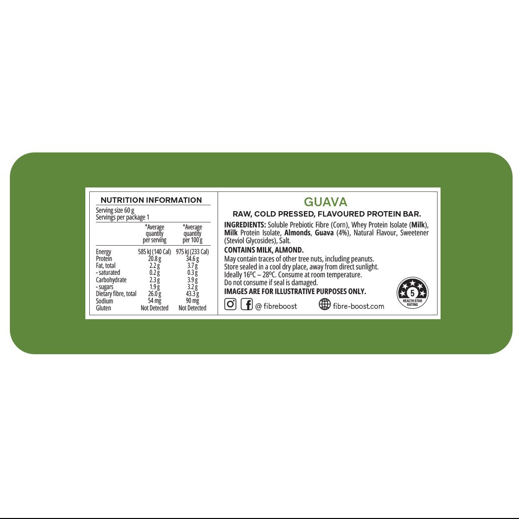 Fibre Boost Protein Bar | Guava | Australian Vitamins