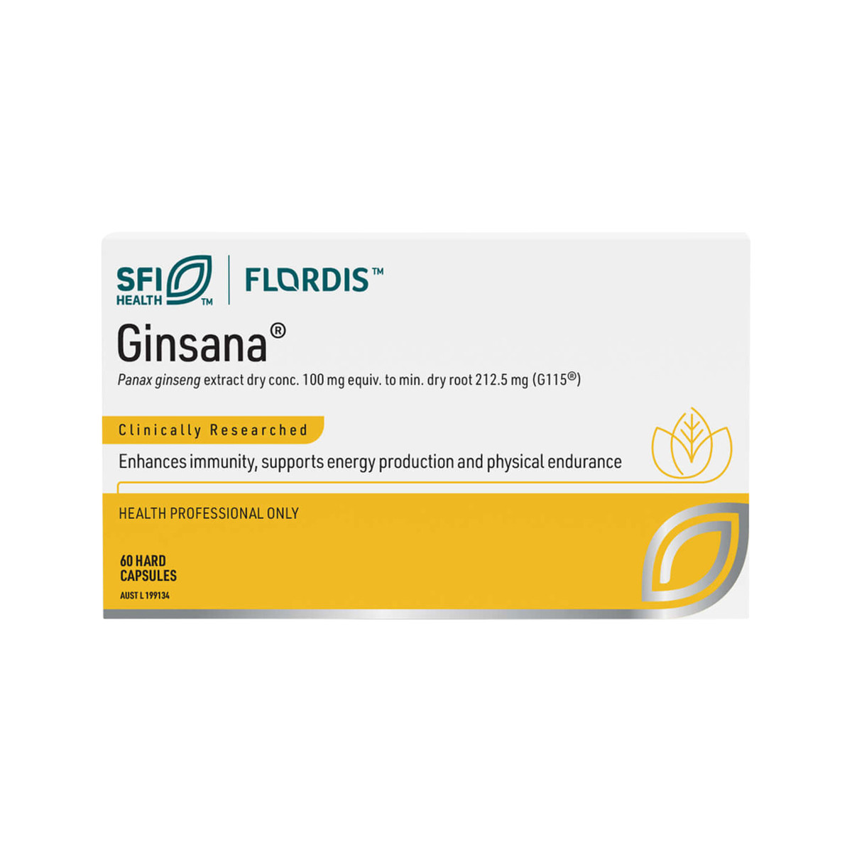 SFI Health (Flordis) Ginsana | $38.95 | Ginseng | Physical Endurance ...