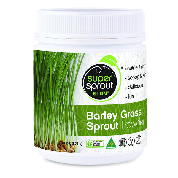 Super Sprout Barley Grass Sprout Powder - Organic Australian Grown ...