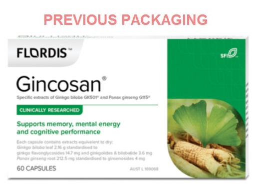 SFI Health (Flordis) Gincosan | Ginkgo Biloba | Australian Vitamins