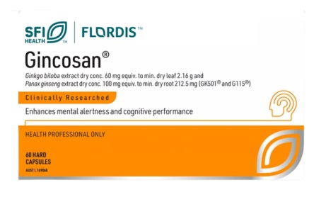 SFI Health (Flordis) Gincosan | Ginkgo Biloba | Australian Vitamins