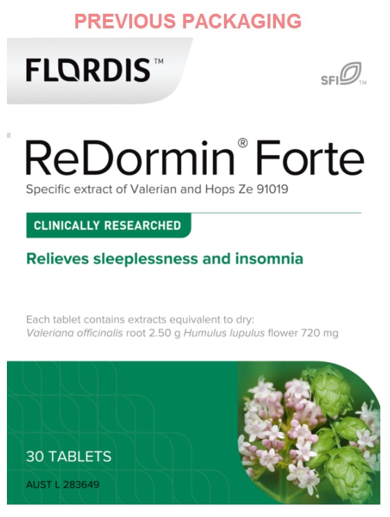 SFI Health (Flordis) ReDormin Forte | $35.95 | For Sleep (Valerian ...